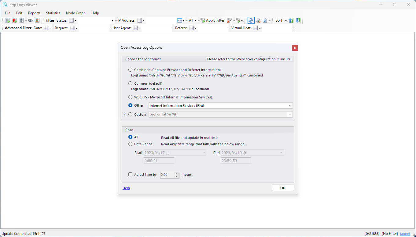 Apacheのアクセスログをhttp logs viewerで確認 | Just another memorandum