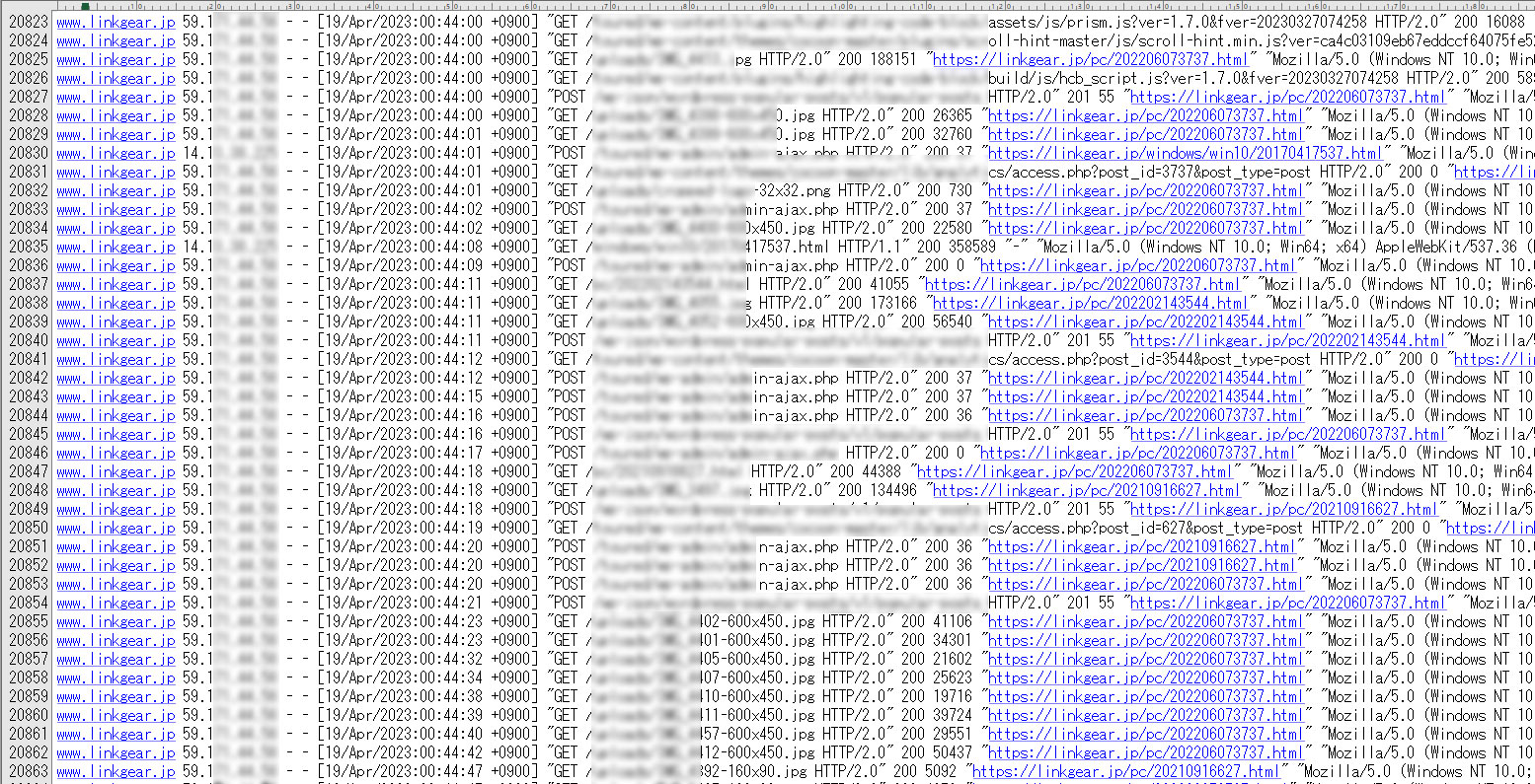 Apacheのアクセスログをhttp logs viewerで確認 | Just another memorandum